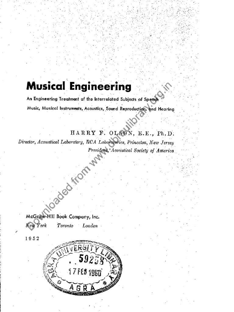 Harry Olson, E.E | PDF