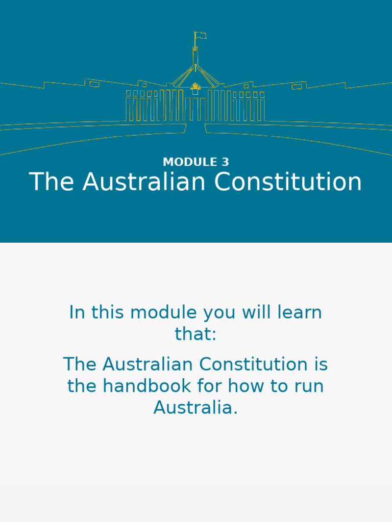 Understanding the Australian Constitution | PDF | States And ...