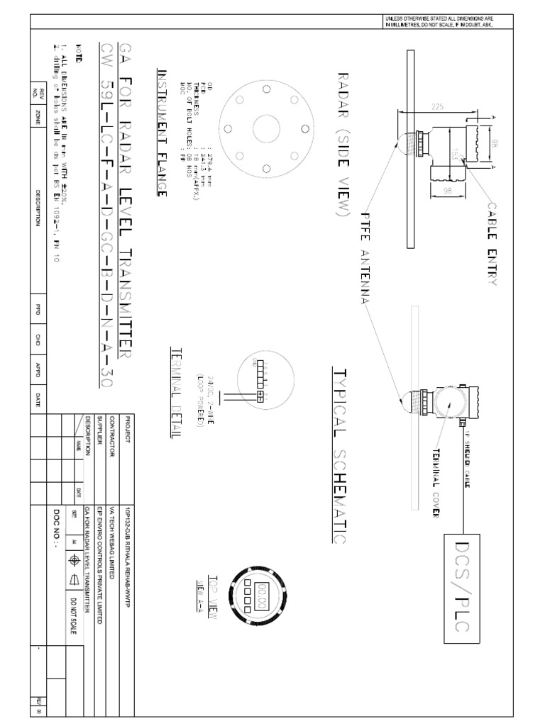 Documents For Radar Level Transmitter | PDF