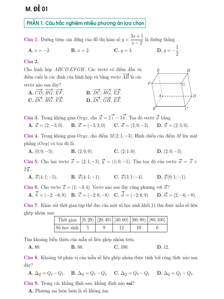 bo-de-on-tap-kiem-tra-cuoi-hoc-ki-1-mon-toan-12-theo-cau-truc-moi-kntt | PDF