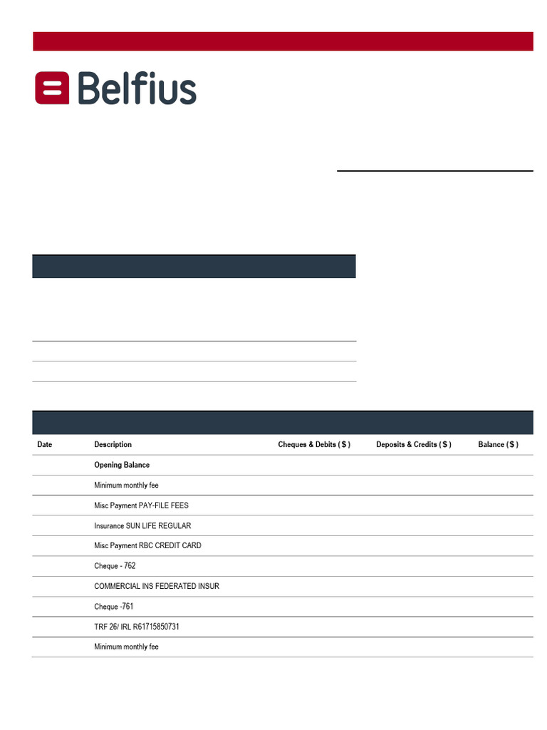 Statement Belfius 202404235473169054874 2 1 1 | PDF | Banks | Corporate ...
