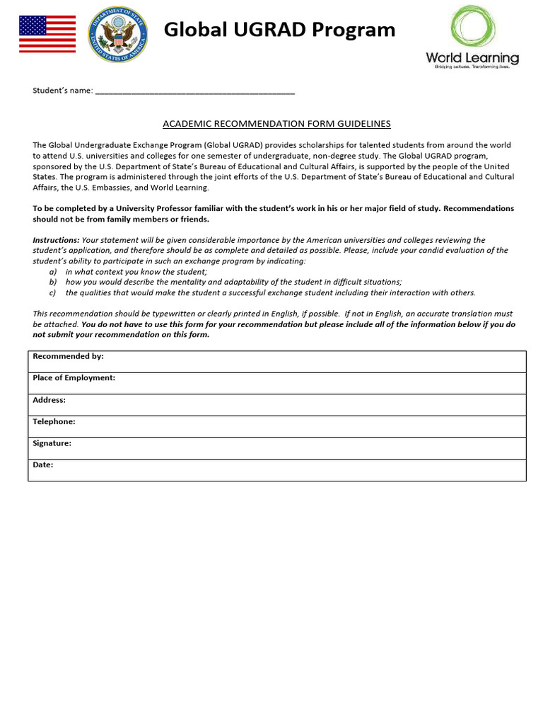 Recommendation Form 1 Fillable | PDF | Artificial Intelligence ...