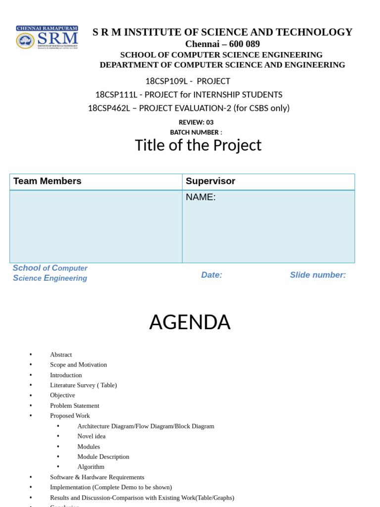 Third Review PPT Template | PDF | Computer Science | Computing