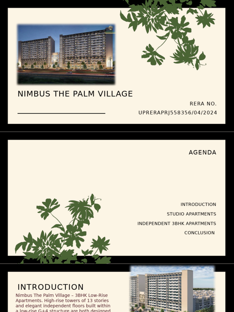 Nimbus The Palm Village | PDF | Buildings And Structures | Home