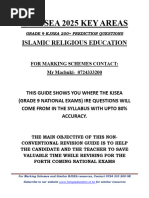 Cre Grade 8 Jss Comprehensive Notes | PDF