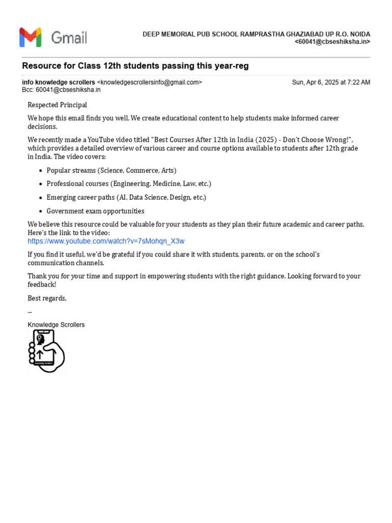 Resource For Class 12th Students Passing This Year-Reg | PDF