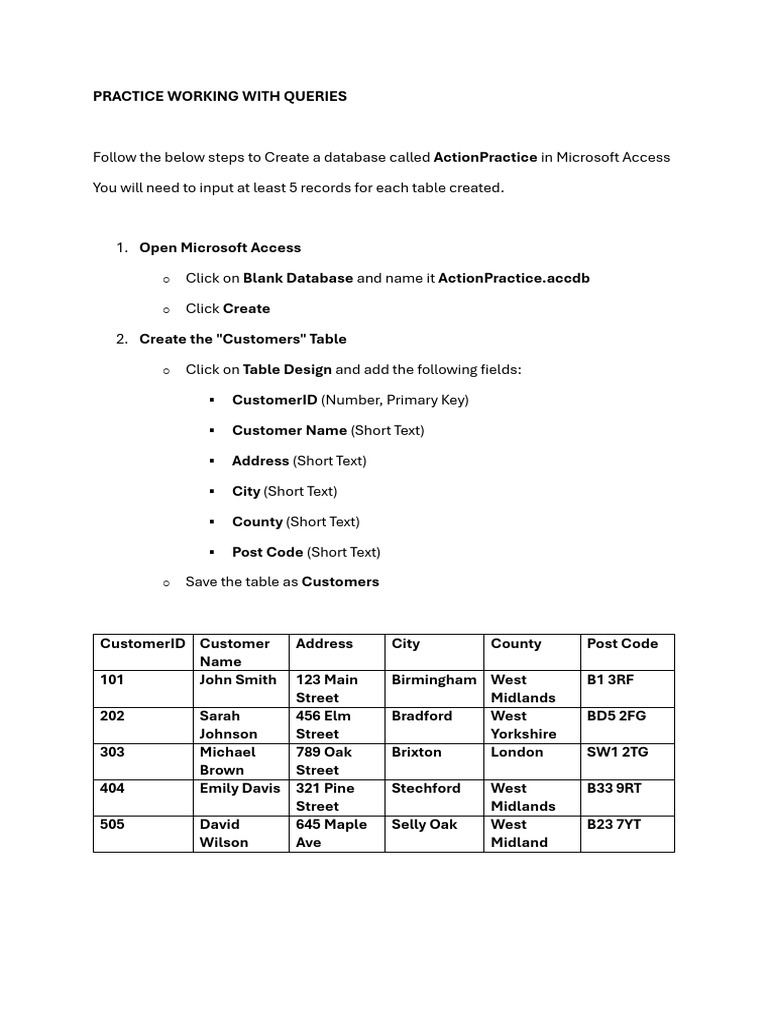 5) PRACTICE WORKING WITH QUERIES (2) | PDF | Computing | Data Management