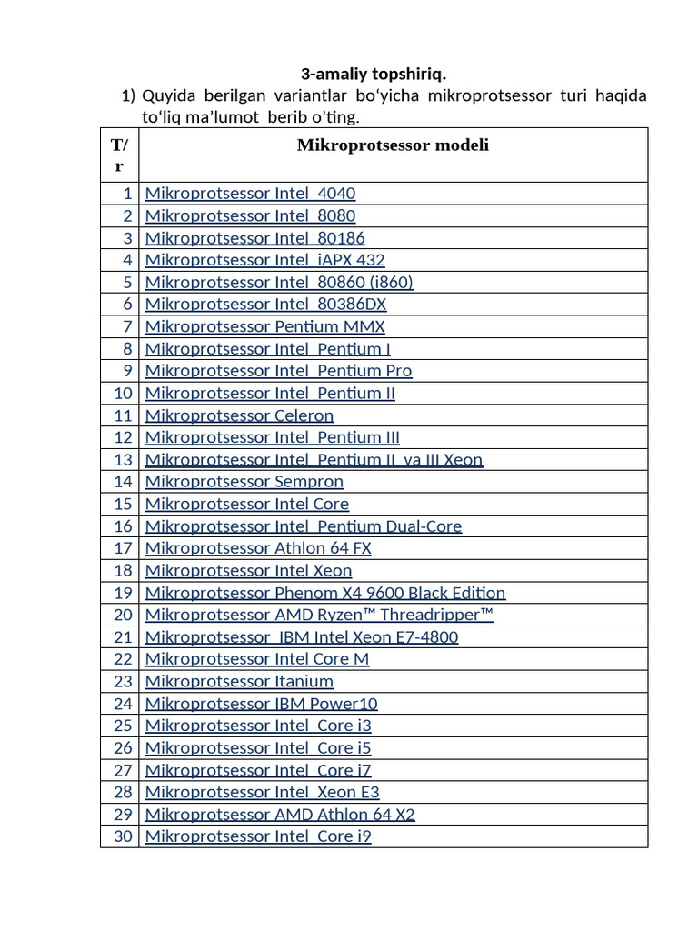 KTE 3-Topshiriq | PDF