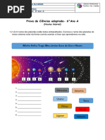 Lista de Exercicios A Lua Com Gabarito | PDF | Lua | Terra