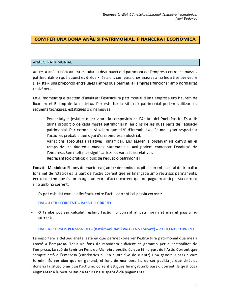 U3-Informe An-Lisi Financera | PDF