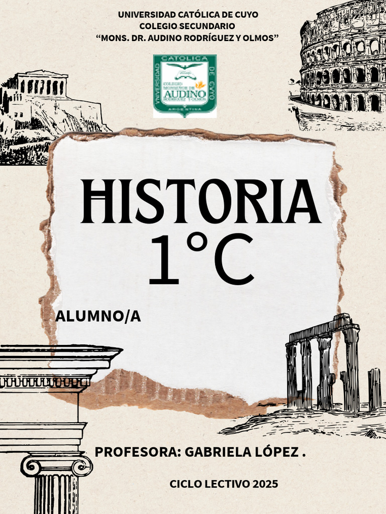 Cuadernillo de 1°Año C 2025 Profe G. López | PDF | Homo | Evolución humana
