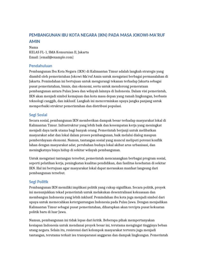 Pembangunan IKN Final | PDF