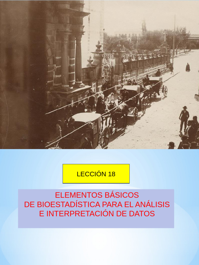Elementos Básicos de Bioestadística | PDF | Muestreo (Estadísticas) | Estadísticas