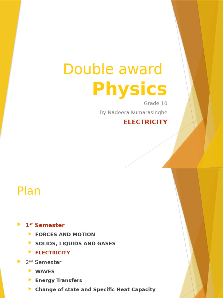 DA Physics 10 Electricity | PDF | Series And Parallel Circuits ...