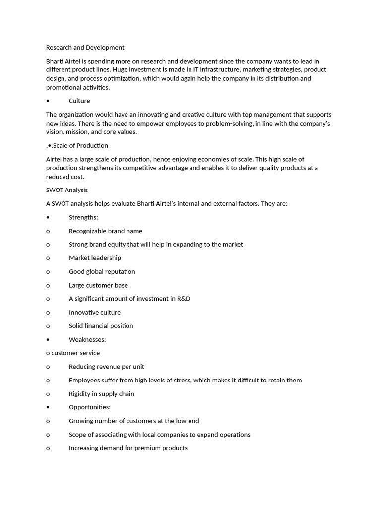 Research and Development | PDF