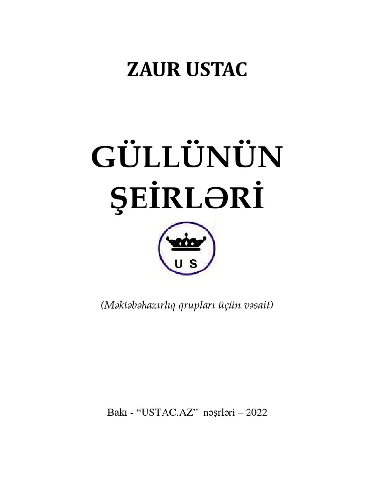 Zaur Ustac Usaq Seirleri | PDF