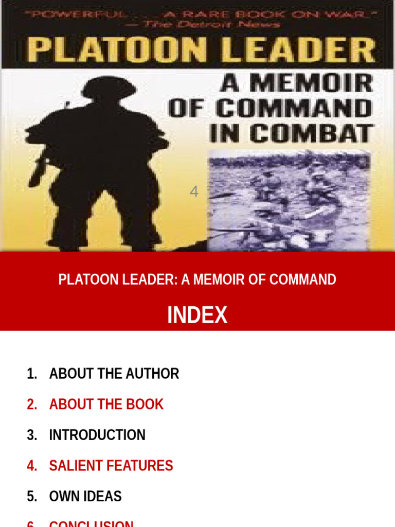 BOOK REVIEW PLATOON LEADER | PDF | Platoon | Viet Cong