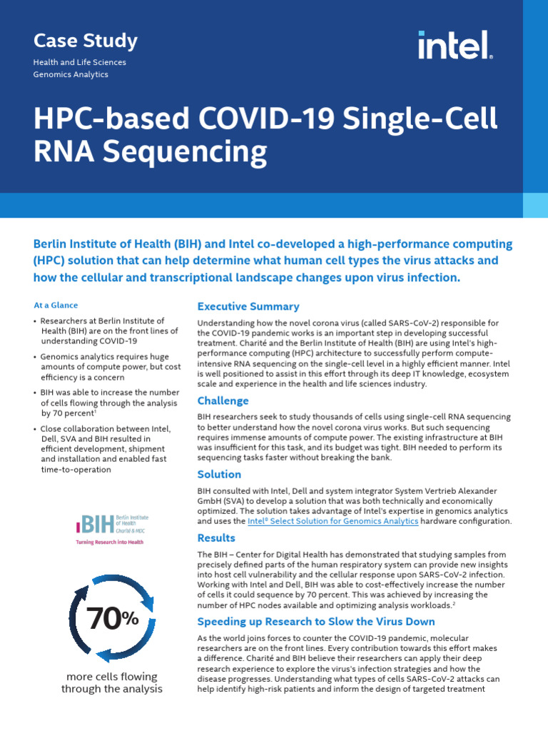 Berlin Institute of Health Case Study | PDF | Virus | Dna Sequencing