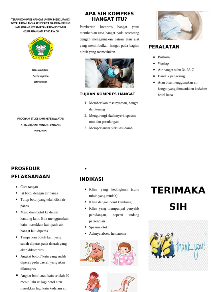 Leaflet Kompres Hangat | PDF