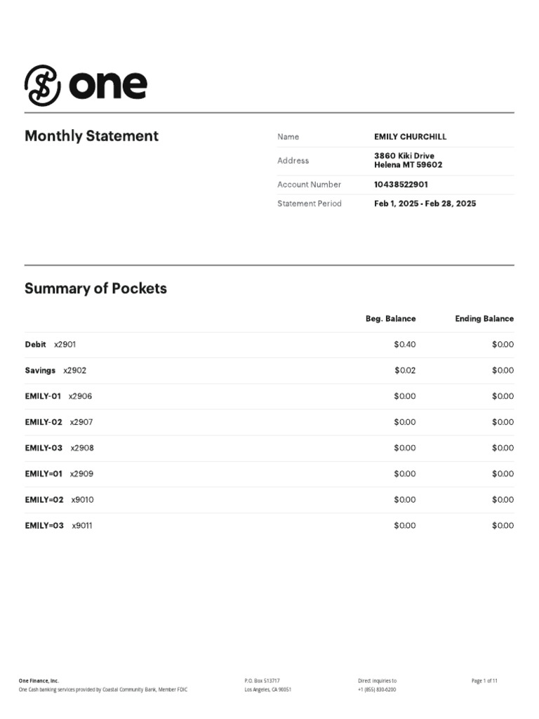 One Finance, Inc | PDF