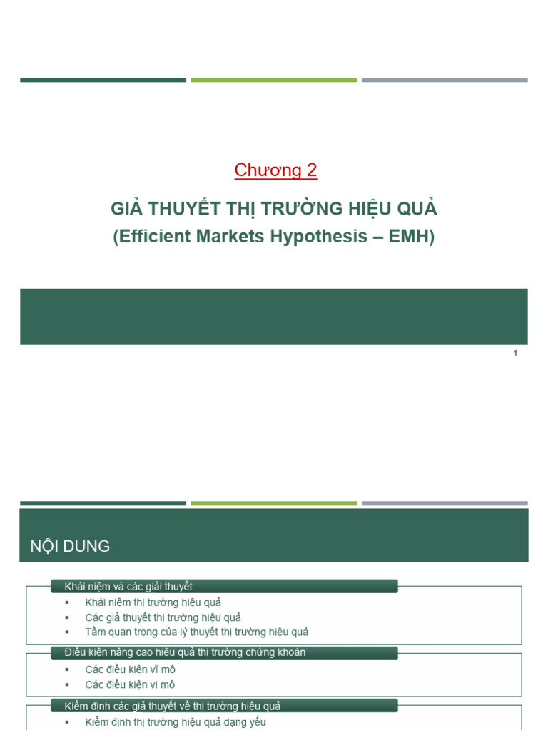 2025 - Quan Ly Dau Tu - Chuong 2 - EMH | PDF