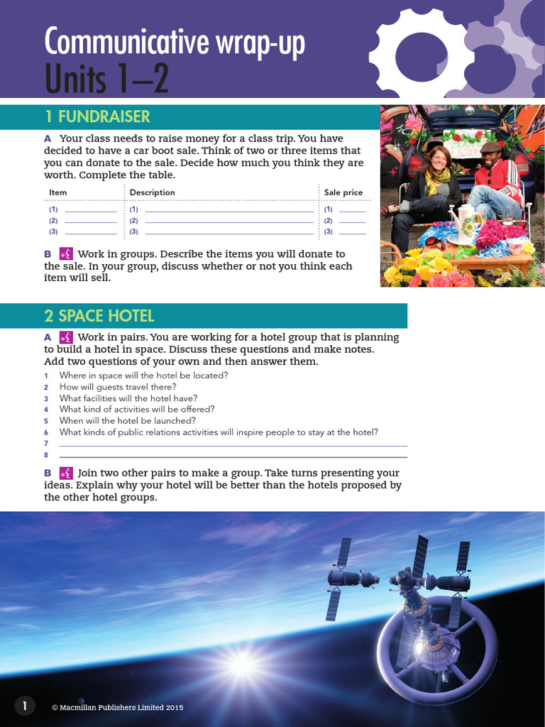 Open Mind Advanced Units 1-2 communicative wrap-up | PDF