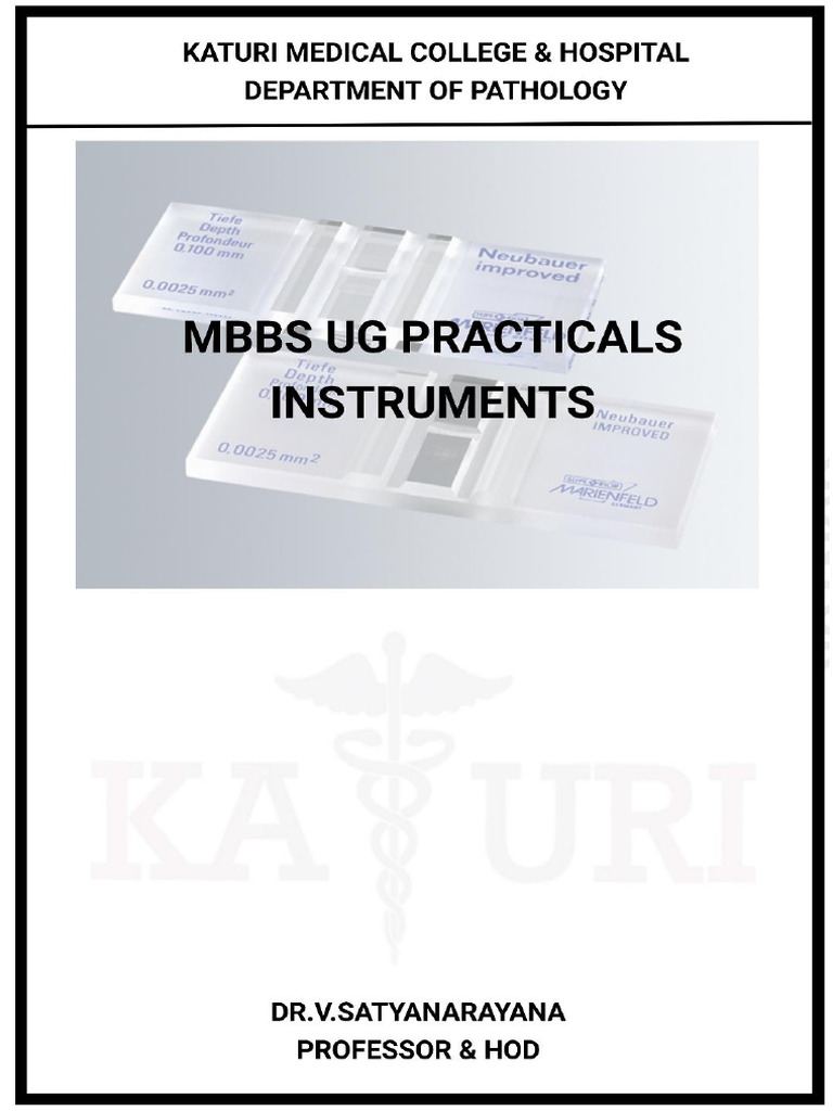 Mbbs Instruments Dr.vsn Hod | PDF