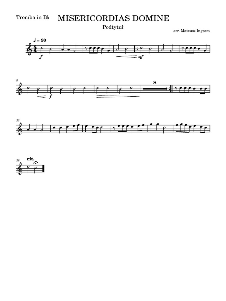Misericordias-Tromba in BB | PDF