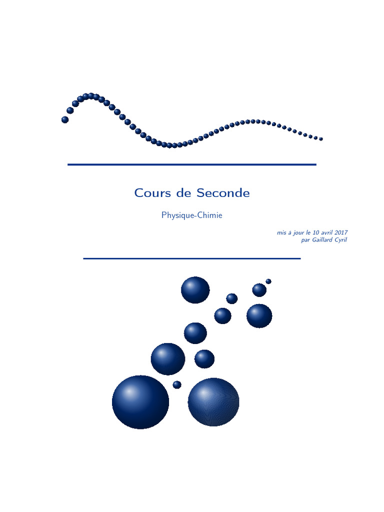 Cours de Seconde Physique-Chimie | PDF | Réfraction | Vagues