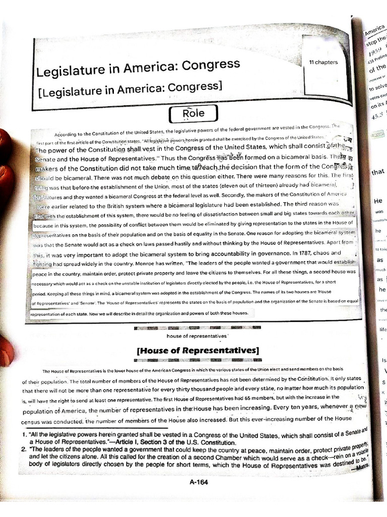 Political ch-11 Legislature in America | PDF