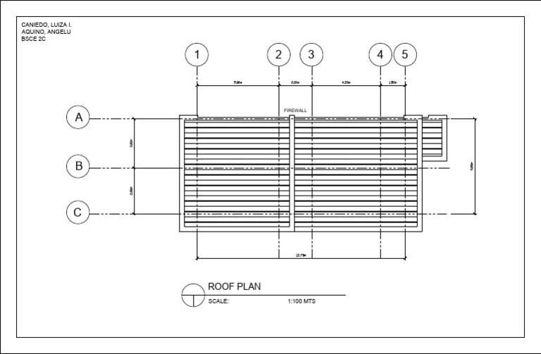 Section and Roof Plan-Model | PDF