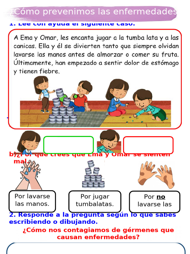 Ficha Cómo Prevenimos Las Enfermedades Ciencia Pdf