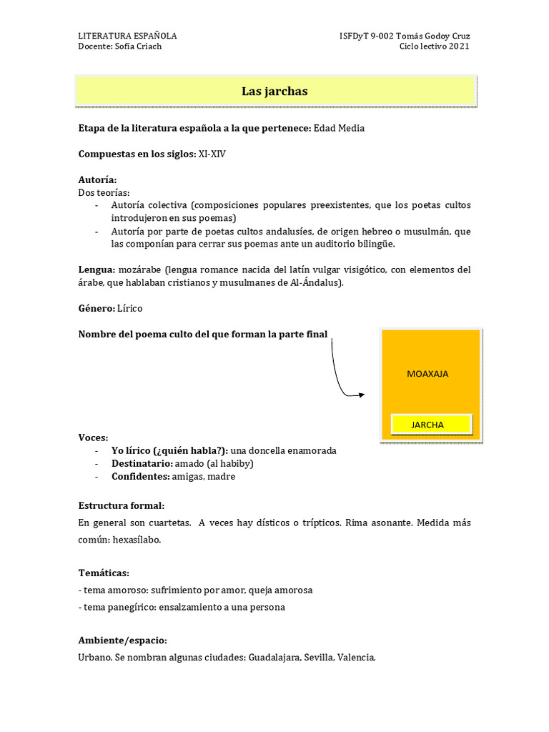 Jarchas: Poesía Lírico-Medieval | PDF