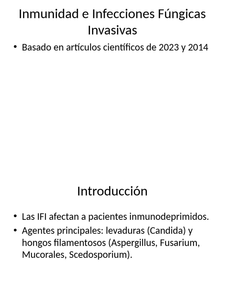 Inmunidad_Hongos_Clase_Actualizada | PDF