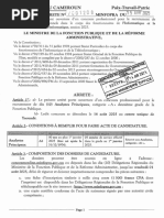 Examens Nationaux BTS 2025 au Cameroun | PDF