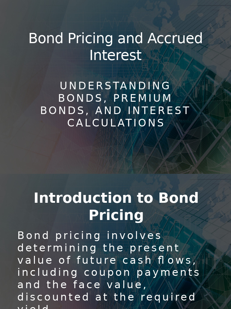 Bond Pricing Presentation - PPTX 20250402 073022 0000 | PDF | Bonds ...