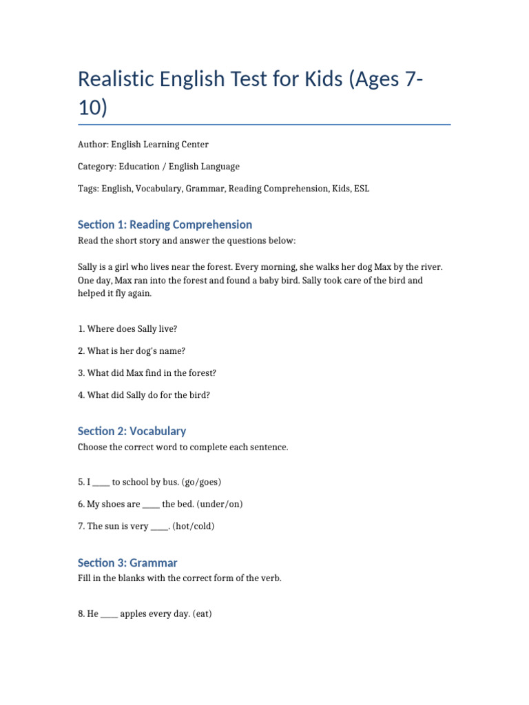 Scribd_Ready_English_Test | PDF