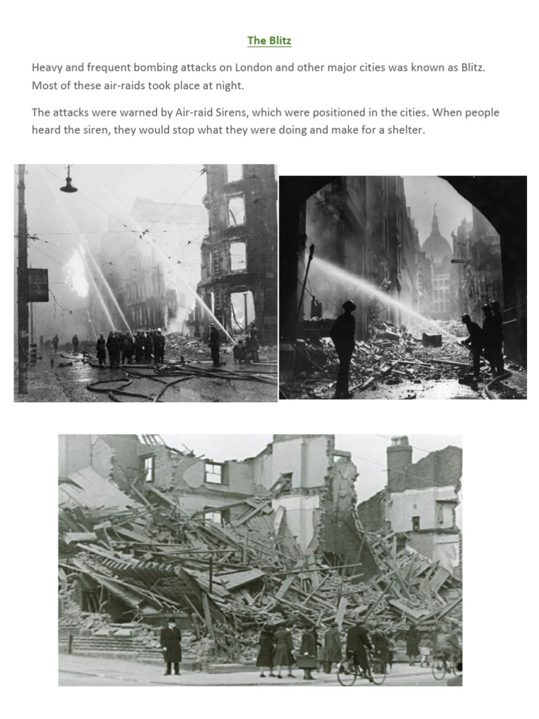 Understanding The Blitz Bombing Attacks | PDF