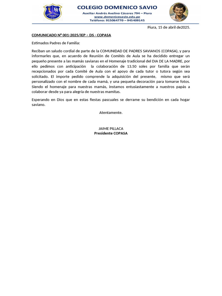 Comunicado COPASA 001 | PDF