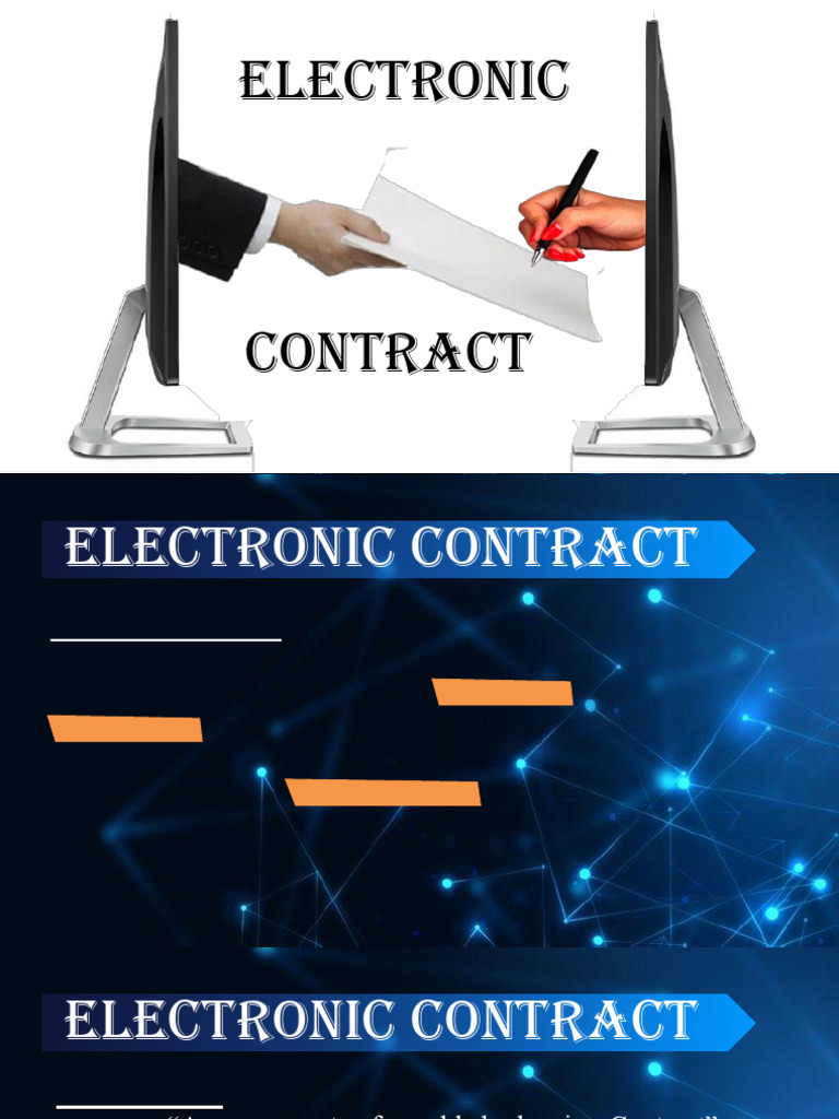 E-Contracts in Cyber Law Explained | PDF | Offer And Acceptance ...