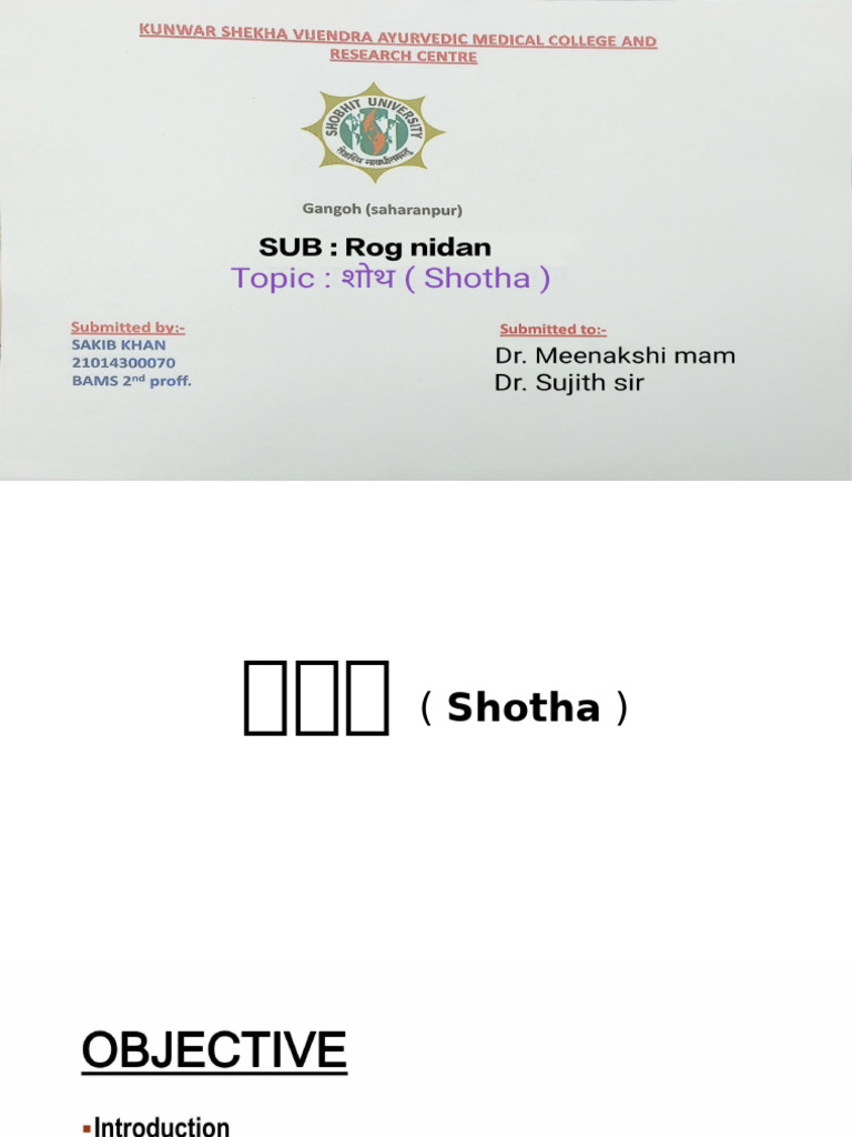 Presentation Rog Nidan Shoth New | PDF