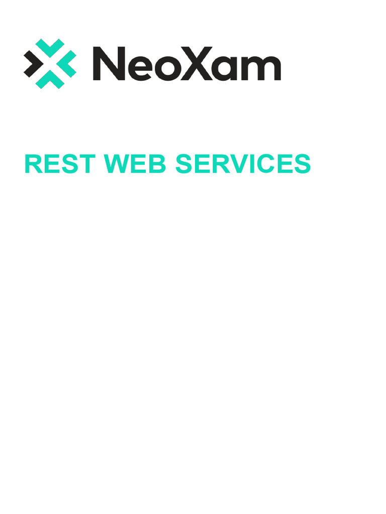 NeoXam REST Web Services Guide | PDF | Web Service | Xml