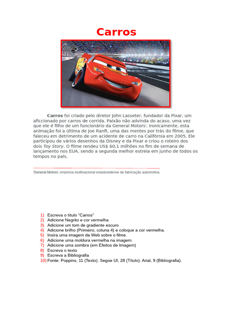 Carros | PDF