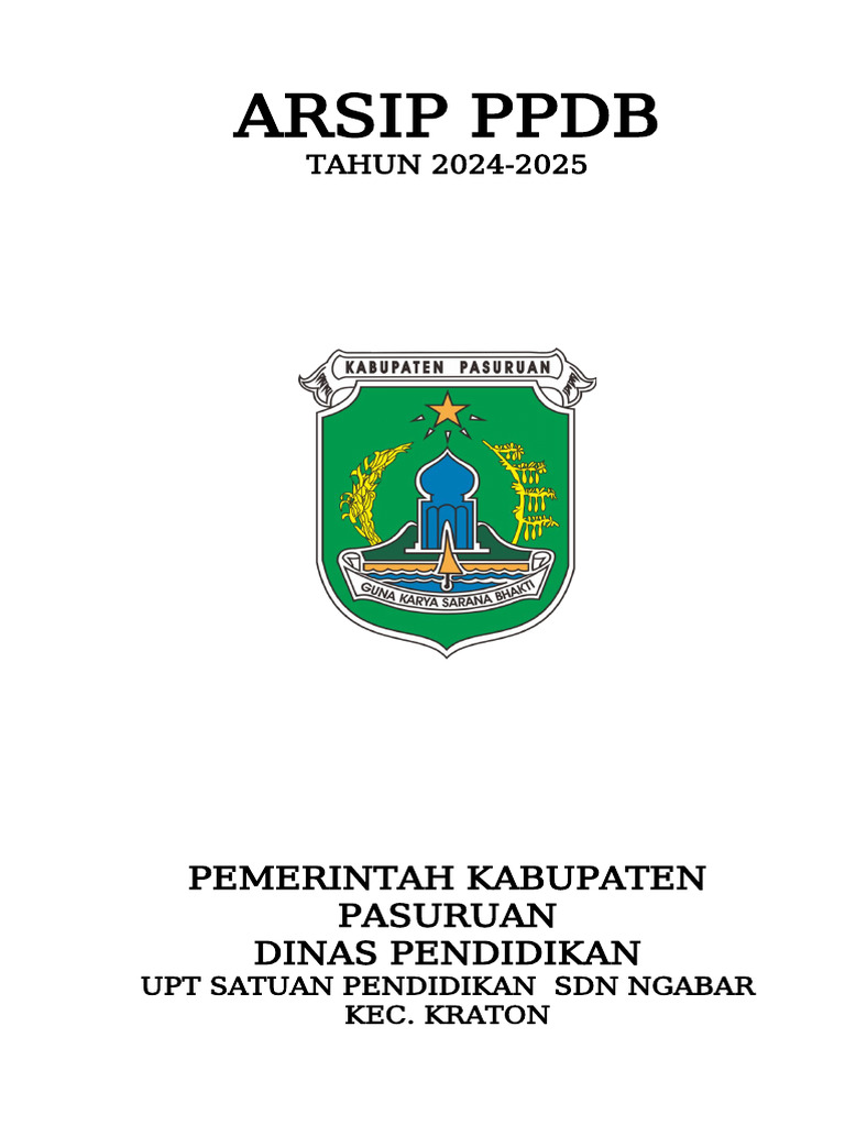 COVER PPDB SDN Ngabar | PDF