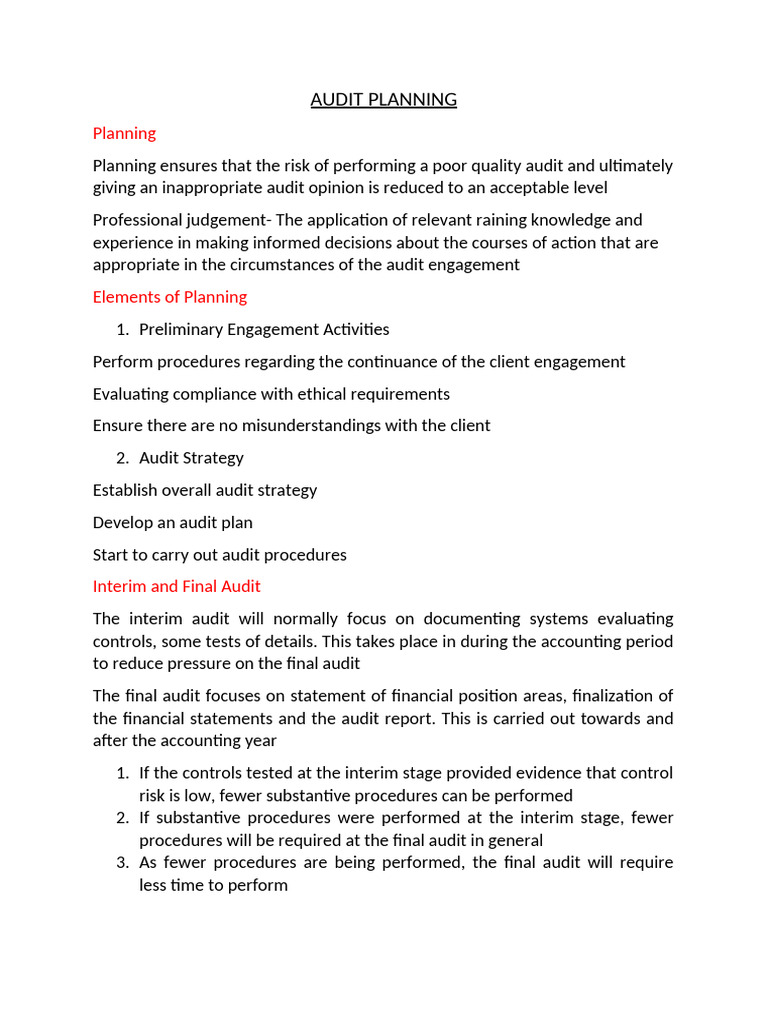 Audit Planning and Fraud Risk Management | PDF | Audit | Financial Audit