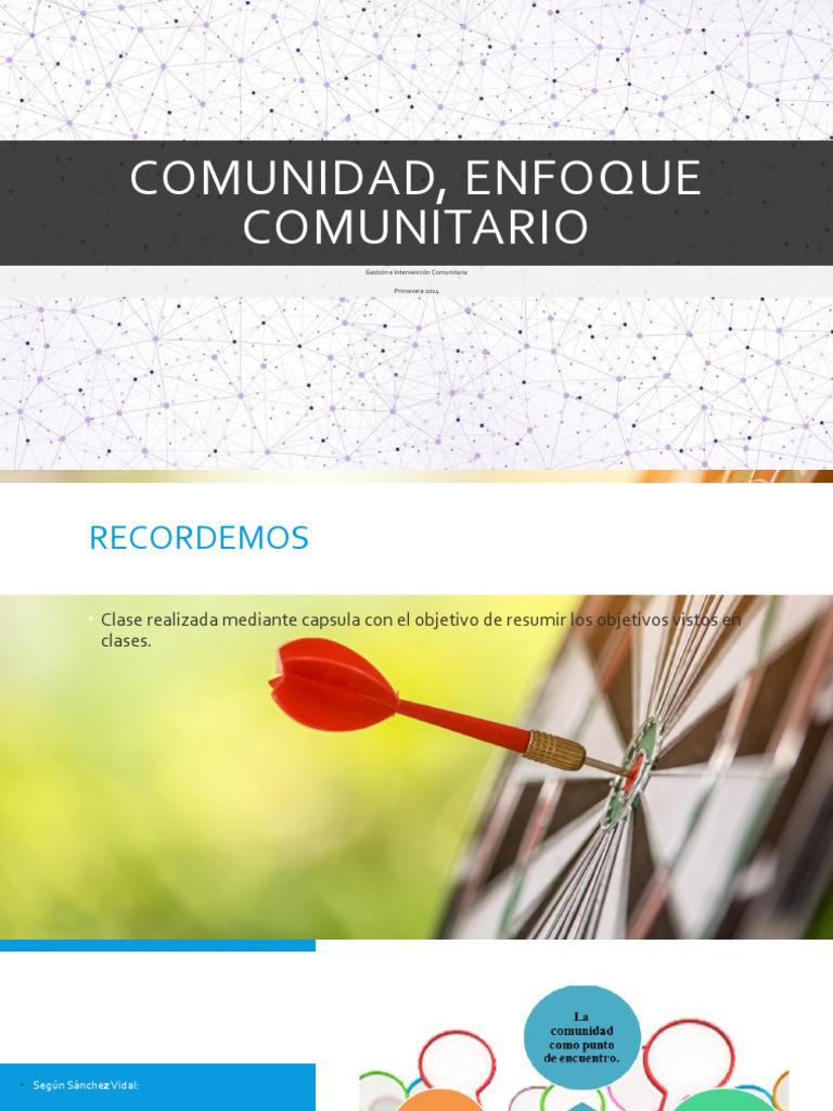 Clase Resumen Comunidad - Enfoque Comunitario - Trabajo Comunitario y T.O | PDF | Comunidad ...