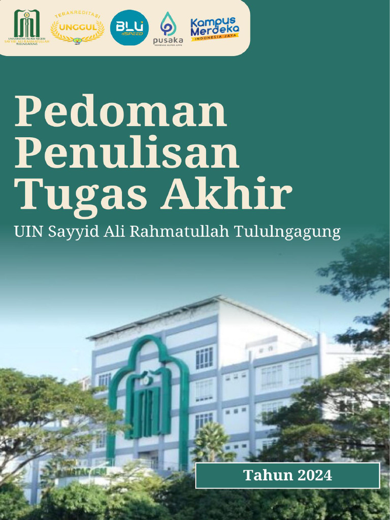 Pedoman Penulisan Tugas Akhir 2024 Pengesahan Uinsatu | PDF