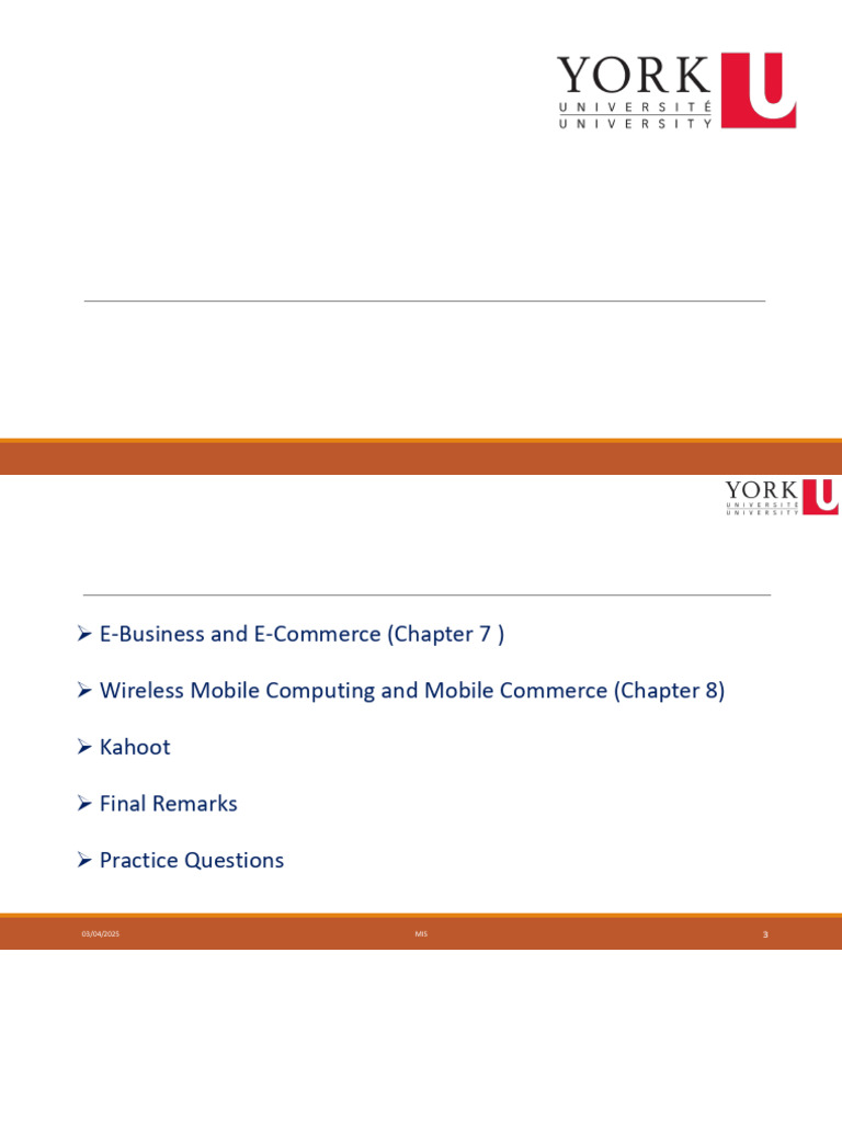 ADMS2511 - N - Session 8 - E-Business and E-commerce-Wireless Technologies - W25 | PDF ...