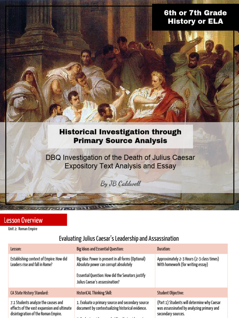 Analyzing Julius Caesar's Assassination | PDF | Julius Caesar | Pompey