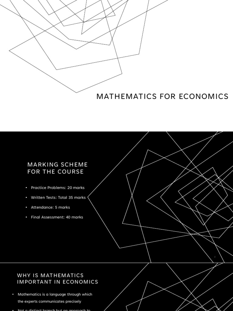 Mathematical Methods for Economics | PDF | Cartesian Coordinate System ...